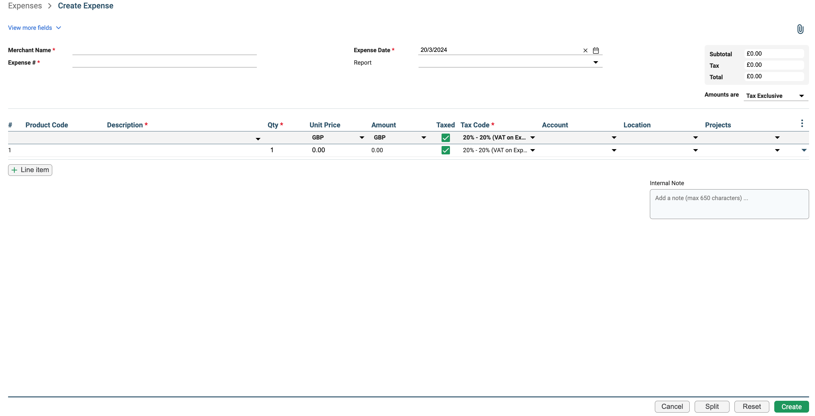 Creating Expenses & Expense Reports