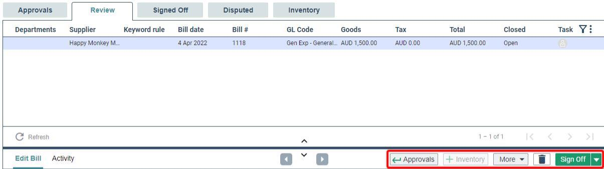 Step 4: Approve and Export your bills Step 4: Approve and Export your bills