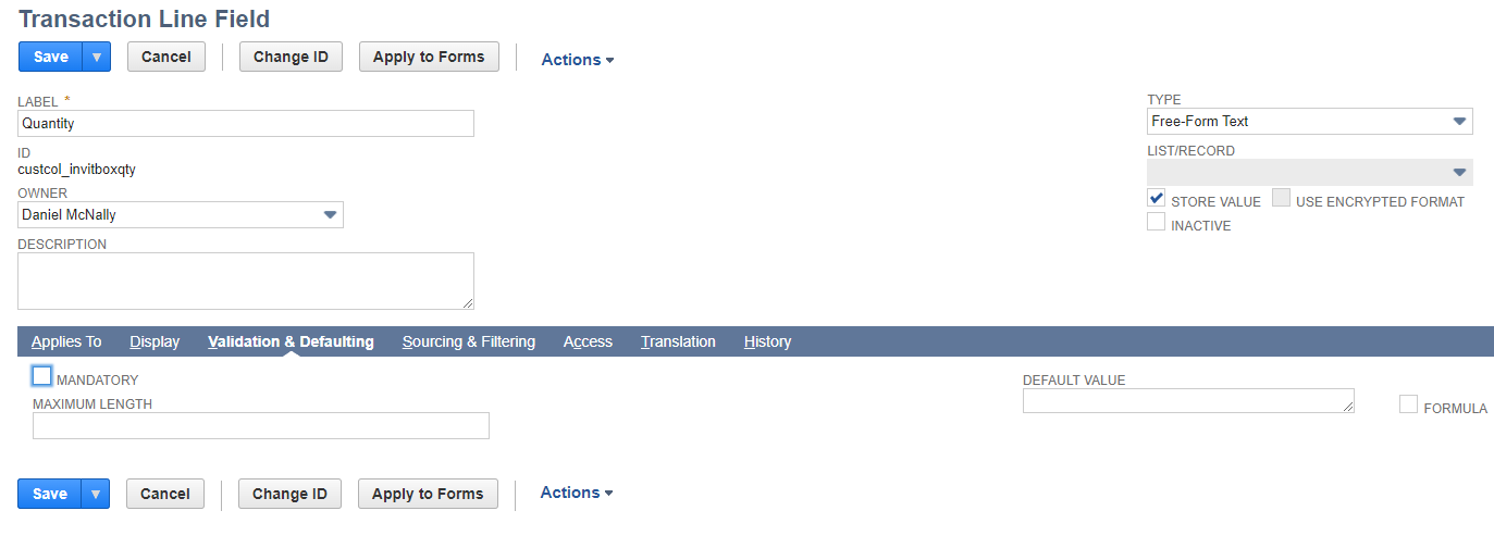 Sending Product Code and Quantity from Lightyear to NetSuite