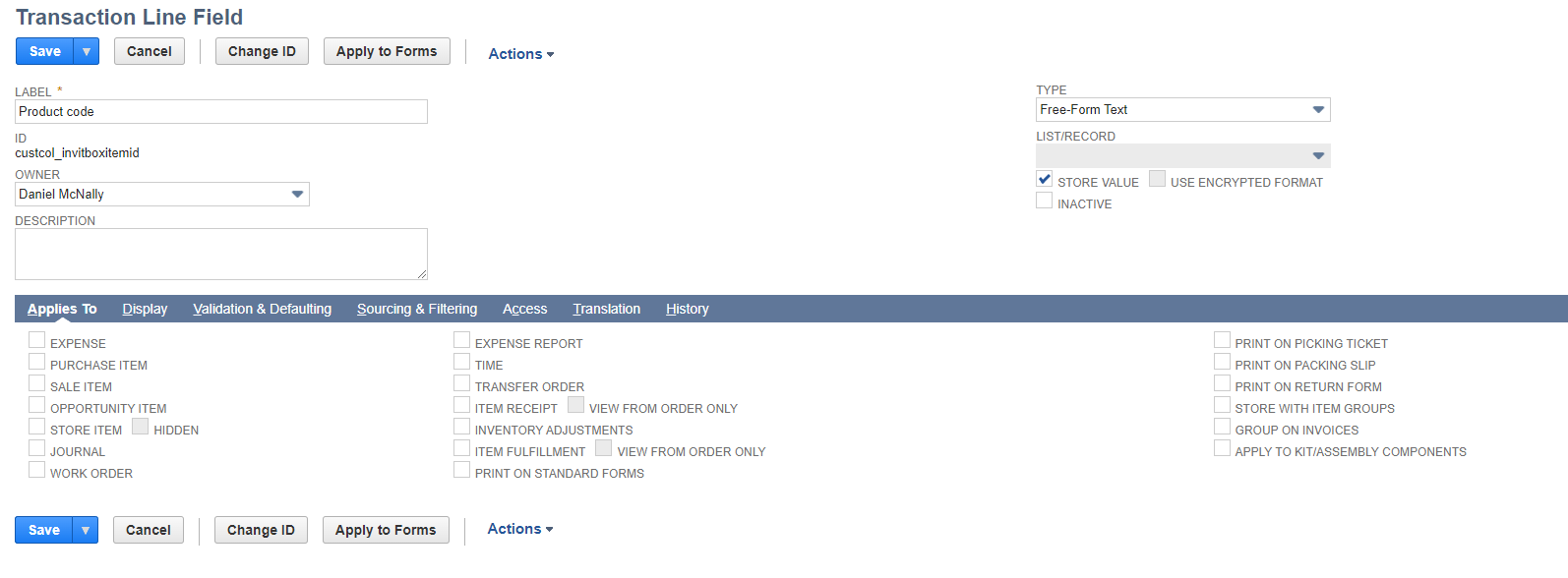 Sending Product Code and Quantity from Lightyear to NetSuite
