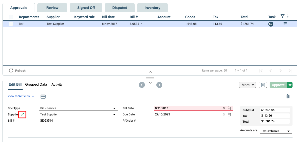Create a New Supplier