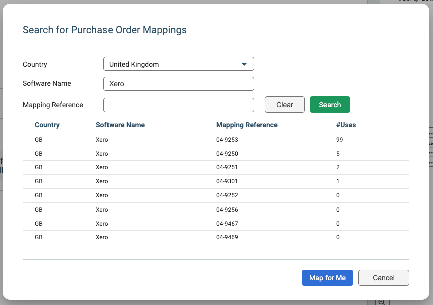 Purchase Order Importing and Mapping